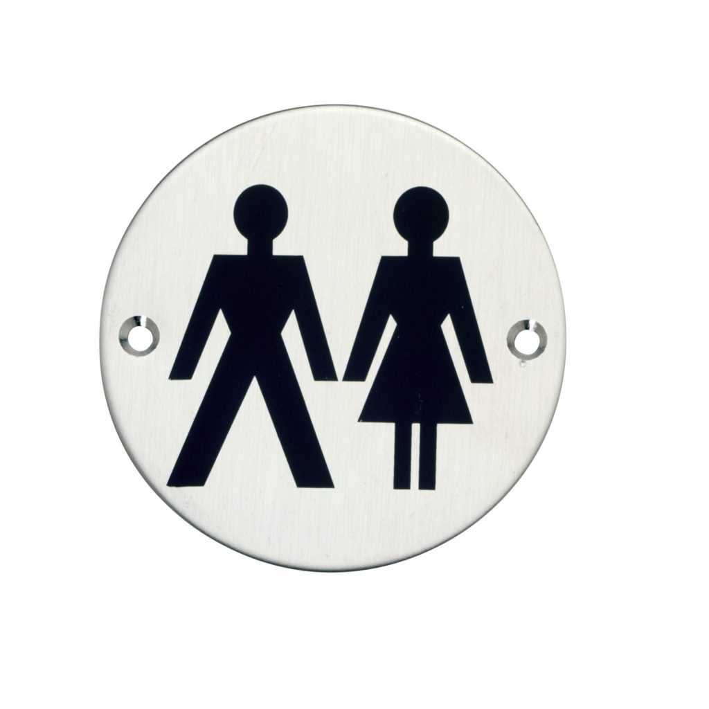 A Grade Uni Sex Washroom Indicator Sign Min Jernvare
